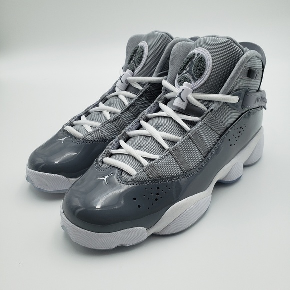 Jordan | Shoes | Nike Air Jordan 6 Rings Gs Cool Grey White Basketb ...